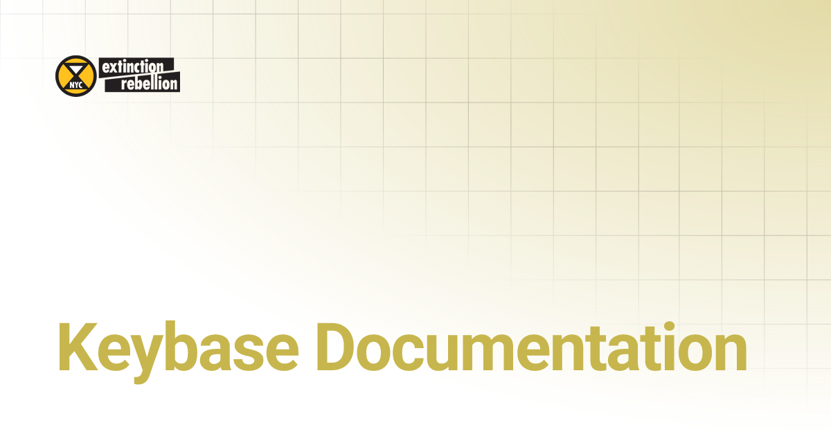 Keybase Documentation | XR NYC
